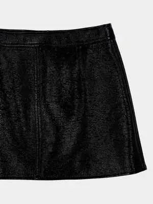 COURREGES Reedition Vinyl Mini Skirt - Black