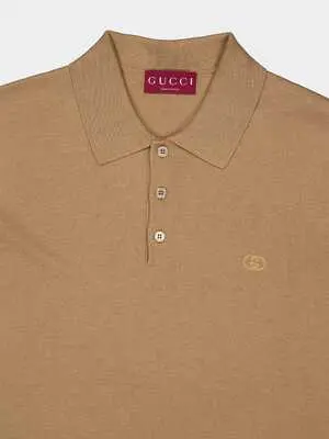 Gucci Light Cotton Short-sleeve Polo - Brown