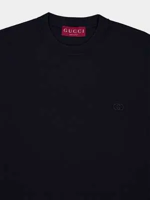 Gucci Dark Navy Cotton T-shirt