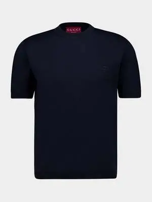 Gucci Dark Navy Cotton T-shirt - Blue
