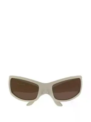 Balenciaga Geometric Frame Sunglasses - Neutrals