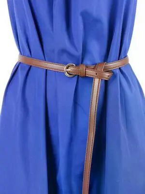 Max Mara Belted Zuppa Maxi Dress - Blue