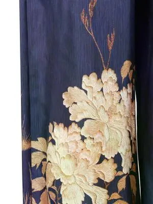 Max Mara Floral-print Silk Trousers