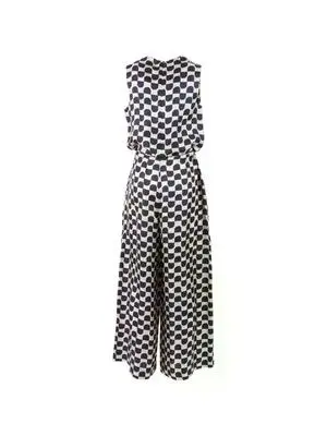 Max Mara Geometric Print Tie-waist Jumpsuit