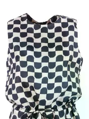 Max Mara Geometric Print Tie-waist Jumpsuit
