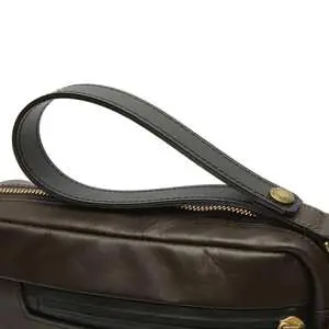 MASTER-PIECE CO Gloss Leather Shoulder Bag - Brown