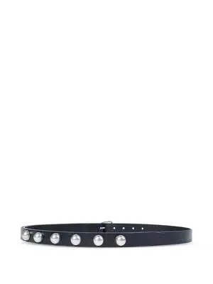 ANN DEMEULEMEESTER Giufi Studded Skin Belt - Black