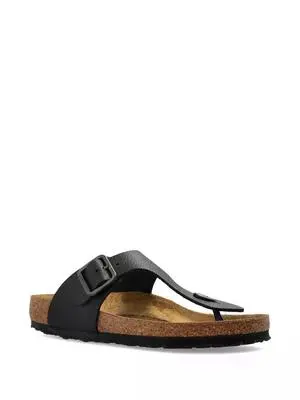 BIRKENSTOCK Ramses Leather Sandals With Wire Buckle - Black