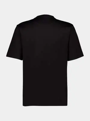 Fendi Oversized T-shirt With Ff Detail - Black