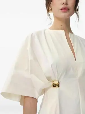 CONCEPTO Breeze V-neck Maxi Dress - Neutrals