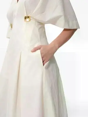 CONCEPTO Breeze V-neck Maxi Dress - Neutrals