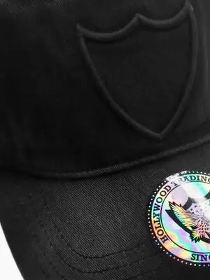 HTC LOS ANGELES Distressed Shield-logo Baseball Cap