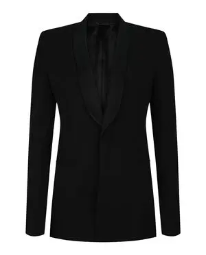Givenchy Extra Fitted Singlebutton Blazer - Black