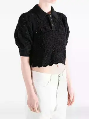 COMME DES GARÇONS TAO Crochet Polo Top