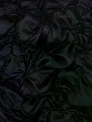Comme Des Garçons Ruffled-detail Midi Dress - Blue