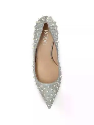 Rodo Studded Pearl Court Pumps