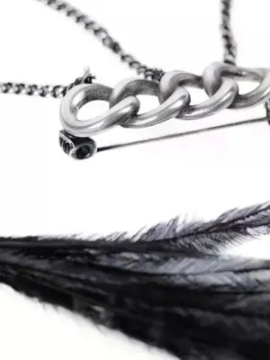 ANN DEMEULEMEESTER Feather-detail Brooch