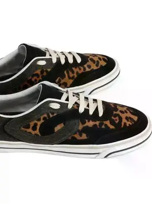 Dolce & Gabbana Leo-print Dg Sailing Sneakers - Black