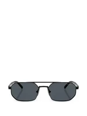 Prada Geometric-frame Sunglasses - Black