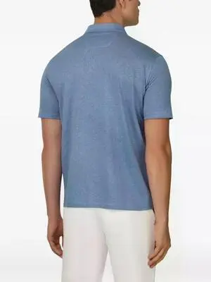 Boggi Milano Stretch Linen Jersey Polo Shirt