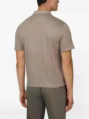 Boggi Milano Stretch Linen Jersey Polo Shirt