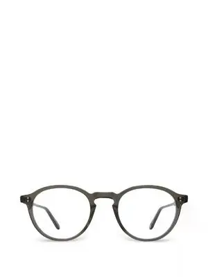 Garrett Leight Stanton Round-Frame Glasses Grey