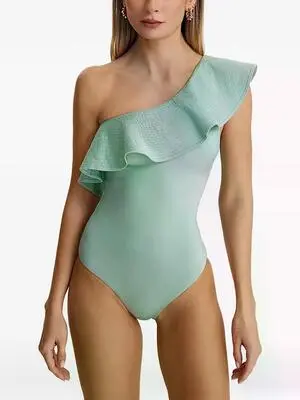 SOFIA ERHAN Grace Ruffled Swimsuit - Green