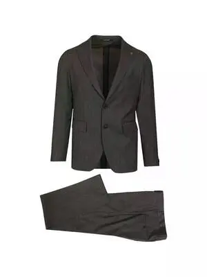 Tagliatore Notched-lapel Single-breasted Suit - Grey
