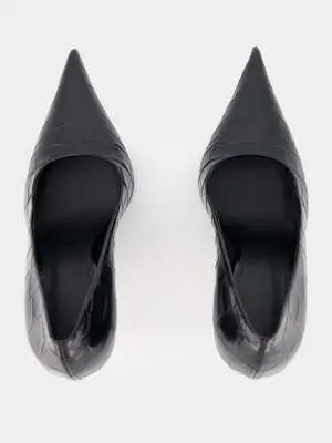FERRAGAMO Eva Crocodile-embossed Pumps