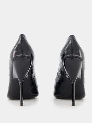 FERRAGAMO Eva Crocodile-embossed Pumps
