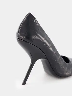 FERRAGAMO Eva Crocodile-embossed Pumps