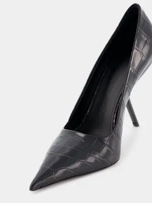 FERRAGAMO Eva Crocodile-embossed Pumps