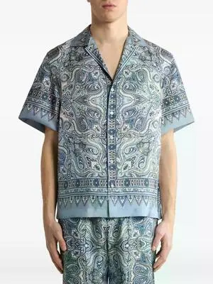 Etro Paisley Pocket Silk Shirt