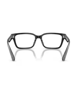 Burberry Rectangle Eyeglasses With Engraved Logo Detail