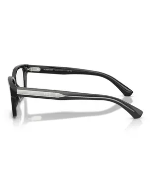 Burberry Rectangle Eyeglasses With Engraved Logo Detail