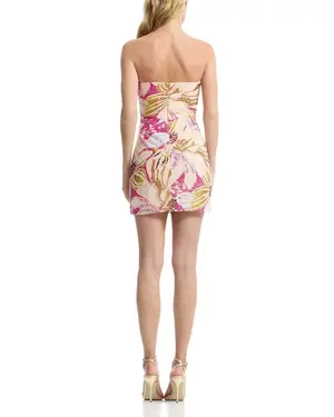 Dress The Population Strapless Bodycon Mini Dress