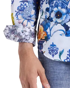 Robert Graham Piccadilly Floral Woven Shirt