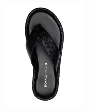DONALD PLINER Dasara Thong Platform Sandals - Black