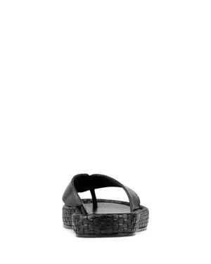 DONALD PLINER Dasara Thong Platform Sandals - Black