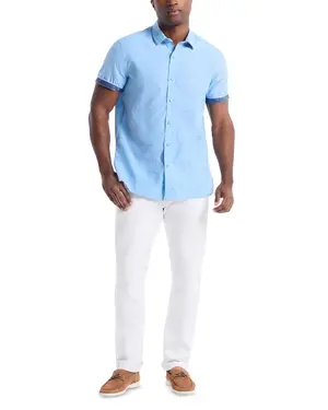 Robert Graham Sutton Textured Woven Shirt - Blue