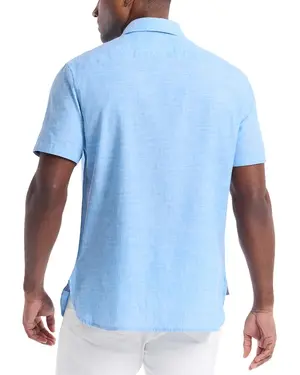 Robert Graham Sutton Textured Woven Shirt - Blue