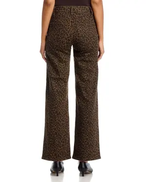 FRAME Le Slim Palazzo Jeans - Leopard