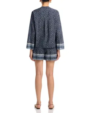Veronica Beard Vilvaldi Printed Shorts