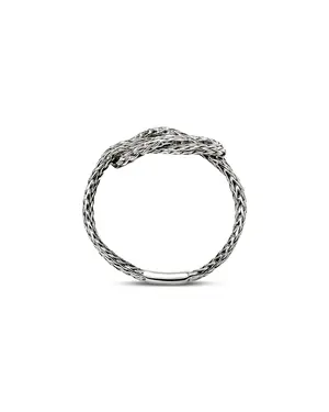 John Hardy Love Knot Woven Ring - Silver