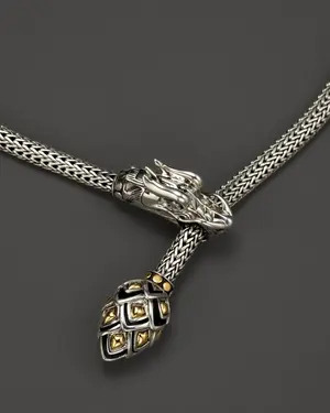 John Hardy Naga Chain Necklace With Dragon Head