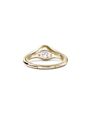 John Hardy 14k Yellow Lab Grown Diamond Oval Solitaire Ring - Gold