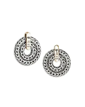 John Hardy Icon Woven Link Drop Earrings - Silver