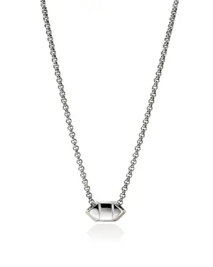 John Hardy Sterling Icon Diamond Pyramid Pendant Necklace - Silver