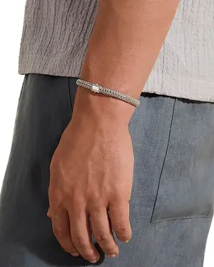 John Hardy Icon Reversible Woven Bracelet - Silver