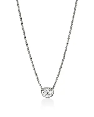John Hardy Sterling Lab Grown Diamond Pendant Necklace - Silver